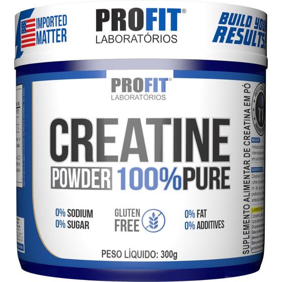 Creatina Em Pó Monohidratada Profit Laboratórios Pote 300g - Creatina ...