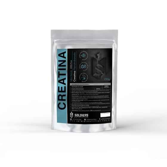 Creatina Importada - Pura - 250g - Soldiers Nutrition - Creatina ...
