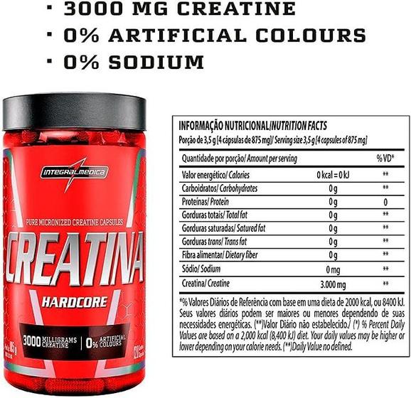 Creatina Integralmédica 120 Caps - Integralmedica - Creatina - Magazine ...