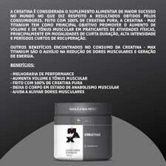 Creatina Max Titanium pura 150g - Creatina - Magazine Luiza