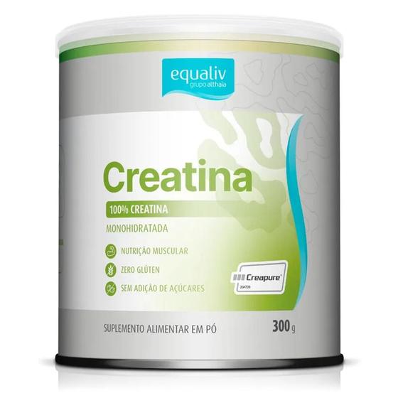 Creatina monohidratada 100% com selo Creapure) 300g Equaliv - Creatina ...