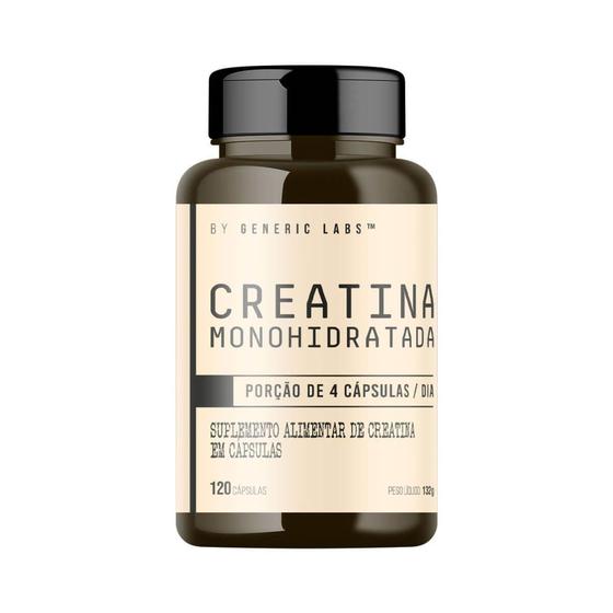 Creatina Monohidratada 120 cápsulas - Generic Labs - Creatina ...