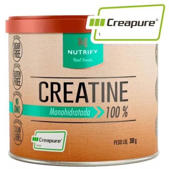 Creatina Monohidratada com Selo Creapure Original - Nutrify 300g ...