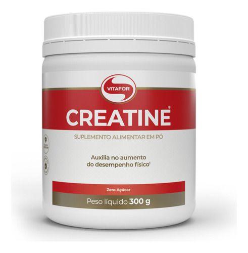 Creatina Monohidratada Creatine Em Pó 300g Vitafor Creatina