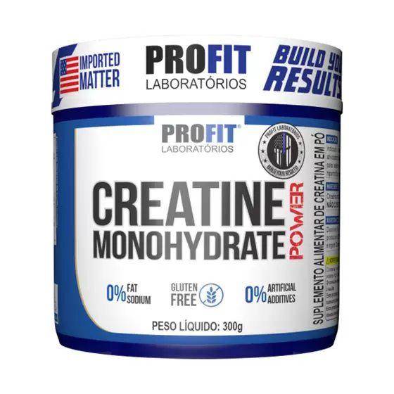 Creatina Monohidratada Pote Power 300g em Pó Profit Labs - Creatina ...