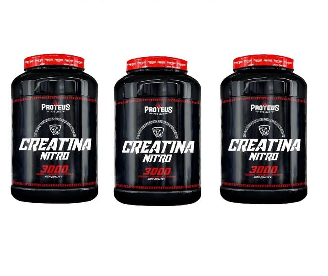 Creatina Nitro 3000 Monohidratada Importada - 180 Capsulas - PROTEUS ...
