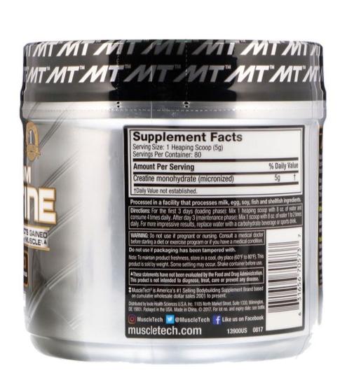 CREATINA PLATINUM 400g MUSCLETECH - Massa Muscular - Magazine Luiza