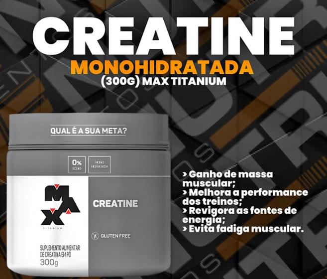 Creatina Pura 300g Max Titanium - Max Titanium - Creatina - Magazine Luiza