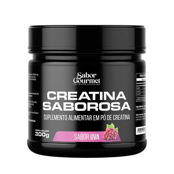 Creatina Saborosa 300g Uva Sabor Gourmet Nutrição Avançada - Creatina ...