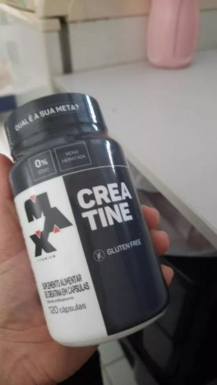 Creatine 120 Capsulas Max Titanium Supplement Mono Hydrated Original - Creatina - Magazine Luiza