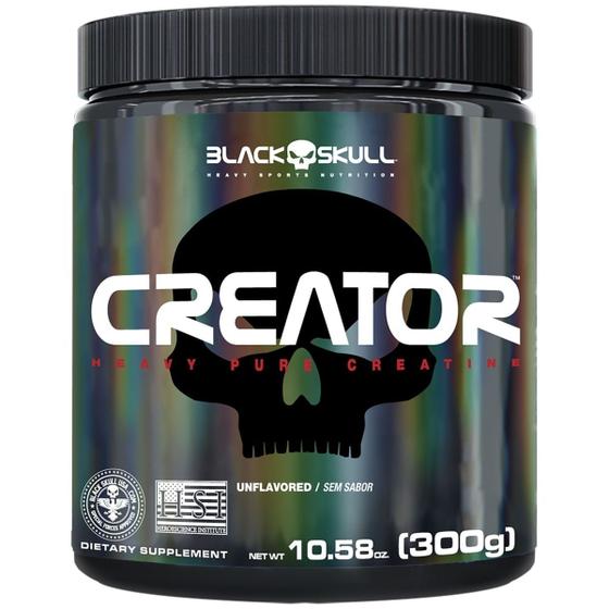 Creator Creatina Monohidratada 300g Black Skull Creatina