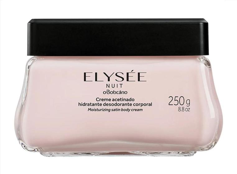 Creme acetinado hidratante desodorante corporal elysée nuit 250ml de o ...