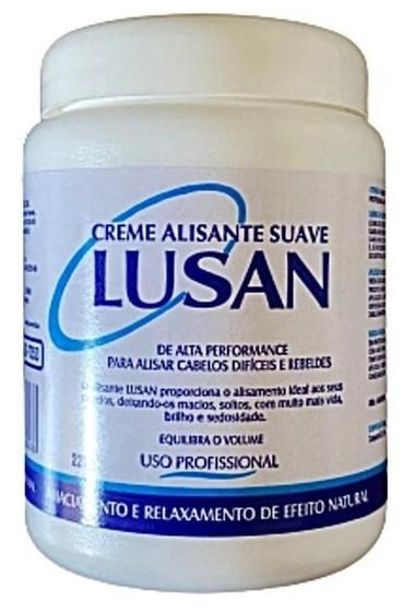 Creme Alisante Lusan Suave Relaxamento de Efeito Natural 220g - Relaxamento Capilar - Magazine Luiza
