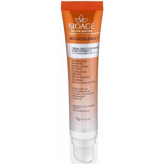 Creme Area Olhos Vitamina C firmador antioxidante iluminador Bio-excellence Bioage - Outros ...