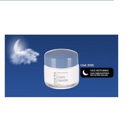 Creme Clareador para o Rosto - Clear Pele - Abelha Rainha - Uso Noturno ...