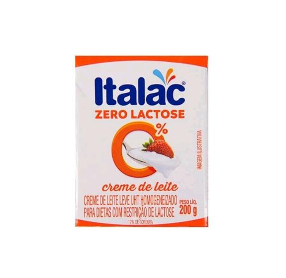 Creme de leite italac tp. Zero lactose 200g (kit c/6) - Creme de Leite ...
