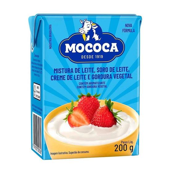 Creme de Leite Mococa Mistura Láctea Tetra Pack 200g - Embalagem com 27 ...