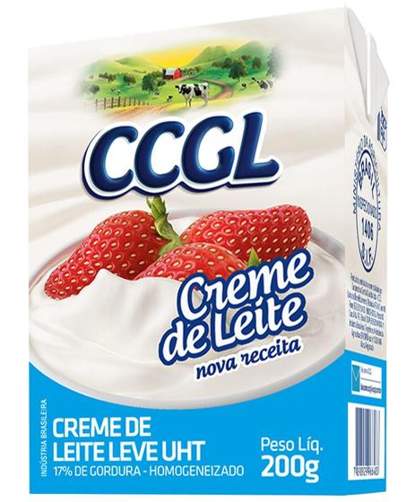 Creme de Leite UHT 17% de Gordura 200g - Nova receita - Caixa com 20 ...