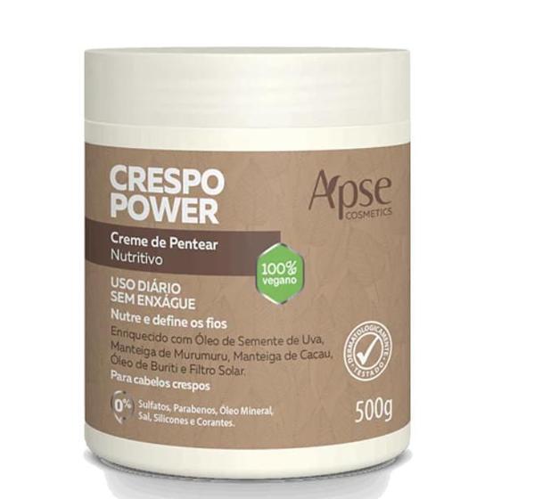 Creme de Pentear Apse Crespo Power 500g - Creme de Pentear - Magazine Luiza