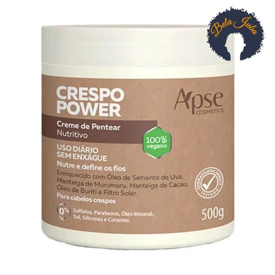 Creme de Pentear Nutritivo Crespo Power Apse 500g - Modelador Cabelos ...