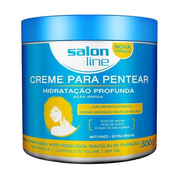 Creme de Pentear Salon Line Hidratação Profunda 500g - Creme de Pentear ...