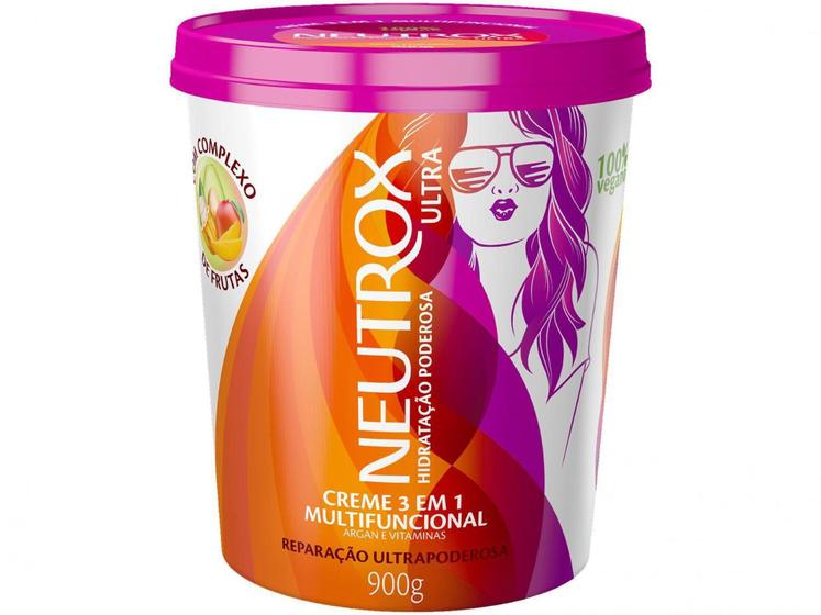 Creme de Tratamento 3 em 1 Neutrox Ultra - Reparação Ultrapoderosa 900g ...