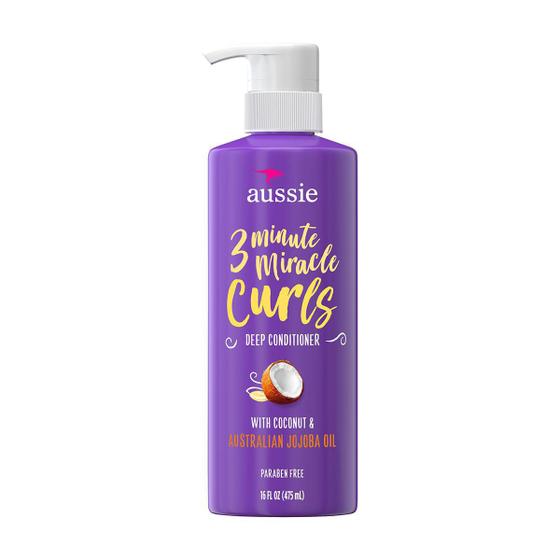 Creme De Tratamento Aussie 3 Minute Miracle Curls 475 Ml - Máscara ...
