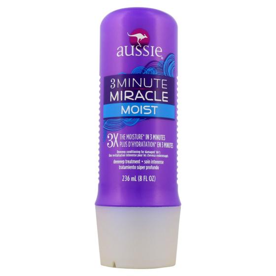 Creme De Tratamento Aussie 3 Minute Miracle Moist 236ml - Cuidados com ...