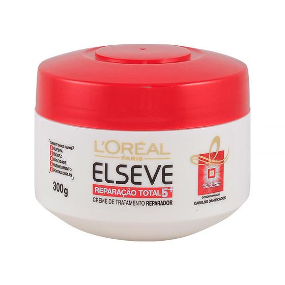 Creme De Tratamento Elseve Reconstrução Total 5 300g - Cuidados com o ...