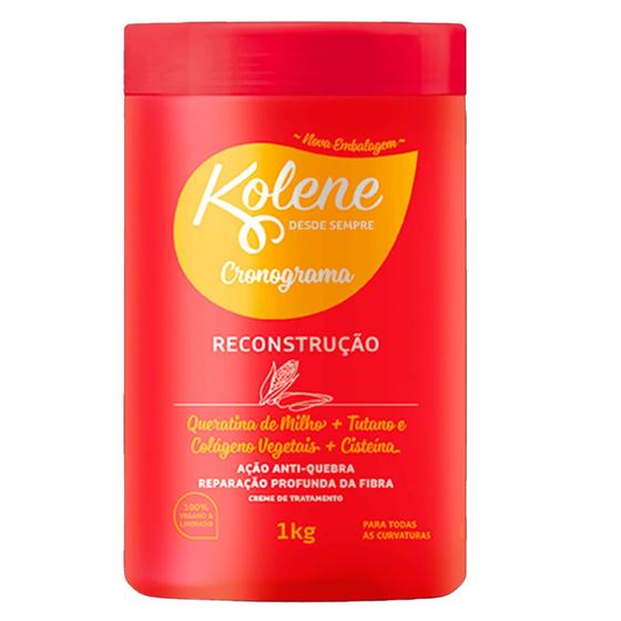 Creme De Tratamento Kolene Cronograma Reconstrução 1Kg - Máscara ...
