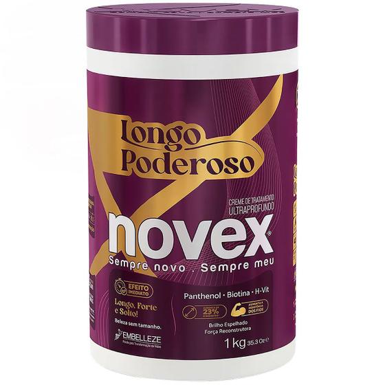 Creme de Tratamento Novex Longo Poderoso Ultraprofundo Embelleze 1kg - Máscara Capilar ...