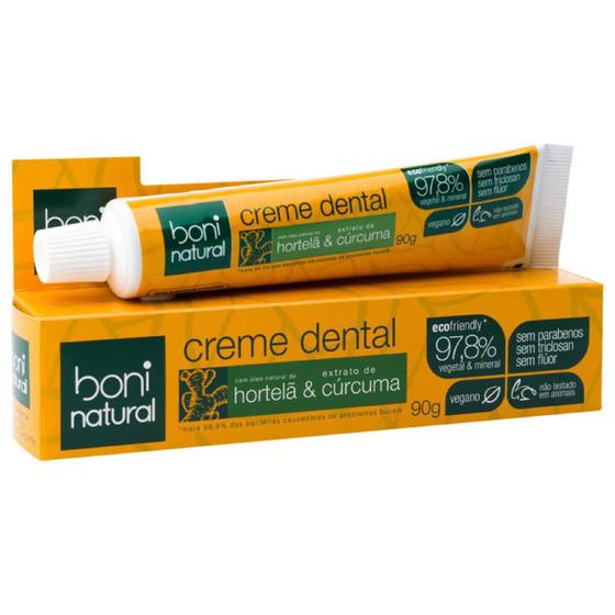 Creme Dental Boni Natural Ação Anti-Inflamatória - 90g - Creme e Gel ...