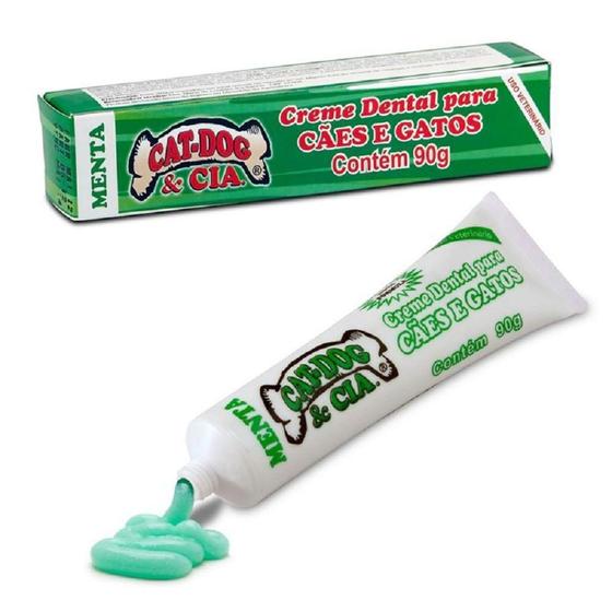 Creme Dental Cat & Dog Menta - Cat-Dog & Cia - Pasta de Dente Pet ...