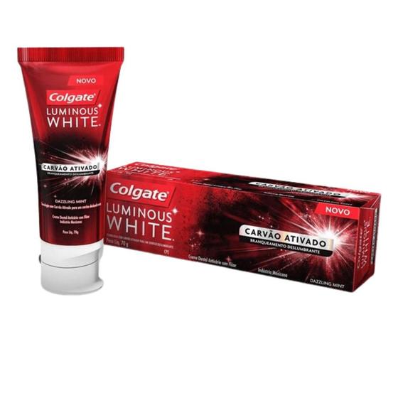 Creme Dental Colgate Luminous White Carvão Ativado 70g - Creme e Gel ...