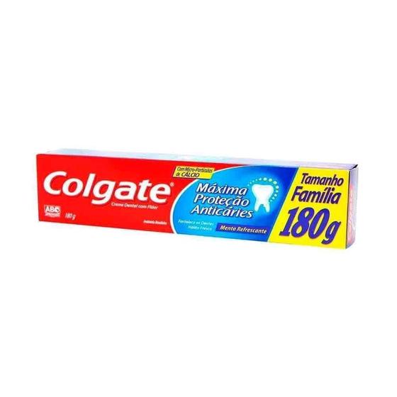 Creme Dental Colgate Máxima Proteção Anticáries 180g Embalagem com 15 ...
