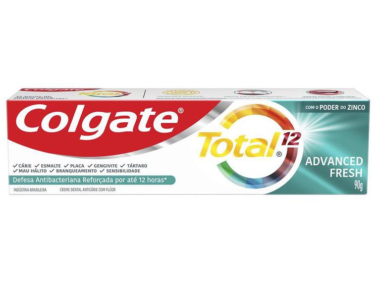 Creme Dental Colgate Total 12 Advanced Fresh 90g - Creme e Gel Dental ...
