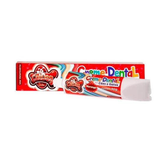 Creme Dental Para Cães E Gatos Sabor Morango - Cat-dog & Cia - 90g ...