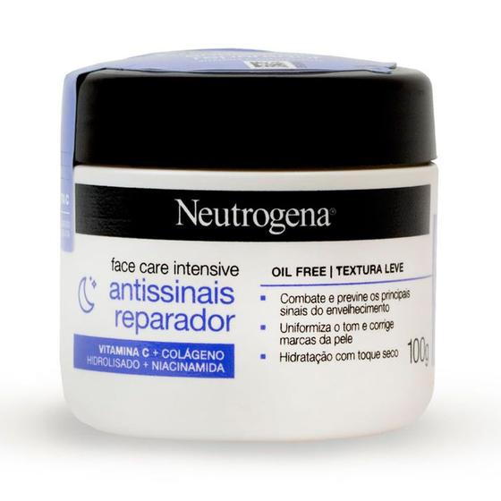 Creme Facial Neutrogena Face Care Intensive Antissinais Reparador 100g ...