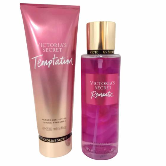 Creme Hidratante Temptation 236ml + Body Splash Romantic - Victoria's ...