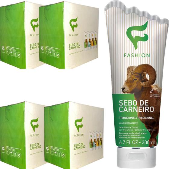 Creme Hidratante Tradicional Fashion Sebo de Carneiro Bisnaga 200ml Kit ...
