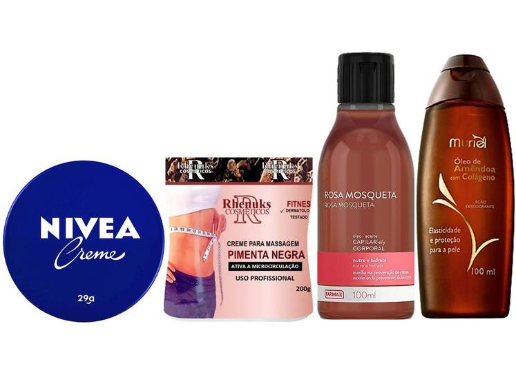 Creme Óleo Hidratante Corporal Nívea Colágeno Rosa Mosqueta - Nívea ...