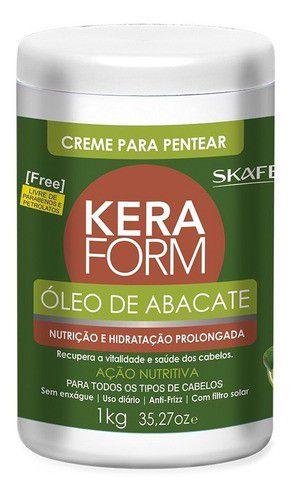 Creme p/ pentear keraform oleo de abacate 1kg - Skafe - Desembaraçante ...