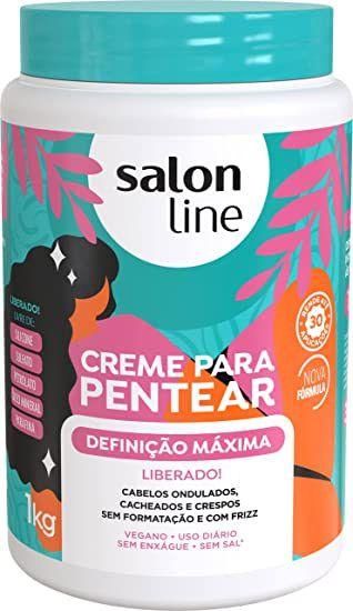 Creme Para Pentear Definição Máxima Salon Line 1kg - Creme de Pentear ...