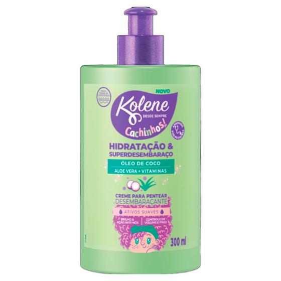 Creme Para Pentear Infantil Kolene Cachinhos 300ml - Desembaraçante ...