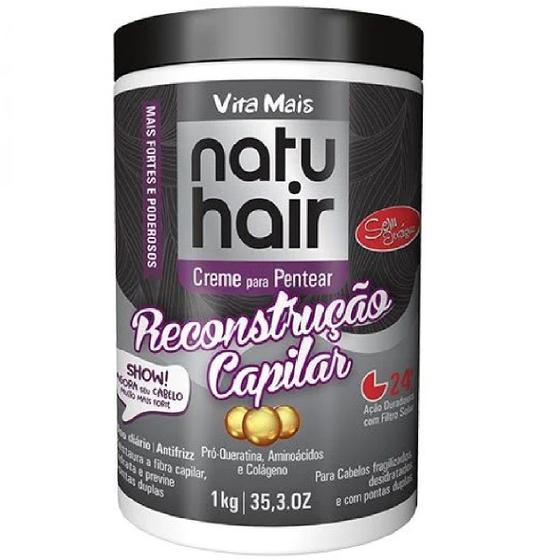 Creme para Pentear Natuhair Reconstrução Capilar Vita Mais 1kg ...