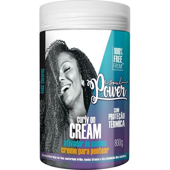 Creme Pentear Soul Power Curly On Cream 800g - Desembaraçante ...