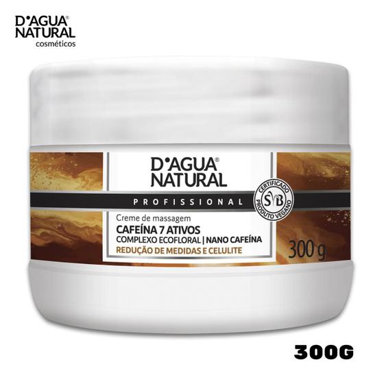 Creme Redutor De Medida Para Massagem Corporal Cafeina 7 Ativos 300g ...