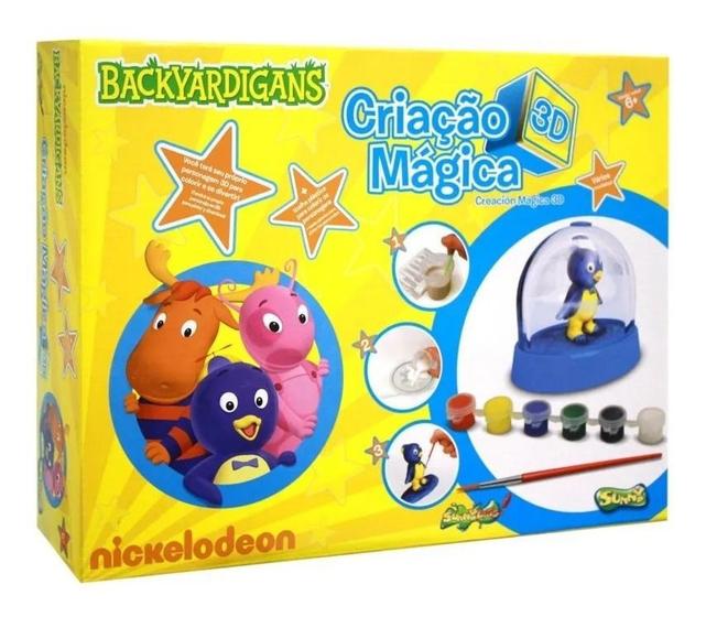 Criação Mágica De Gesso para Modelar 3D Pablo Backyardigans - Sunny ...