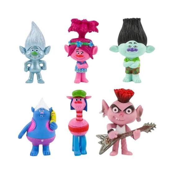 Crianças 3-6cm Trolls Branch Critter Skitter Figuras Conjunto De 12 ...