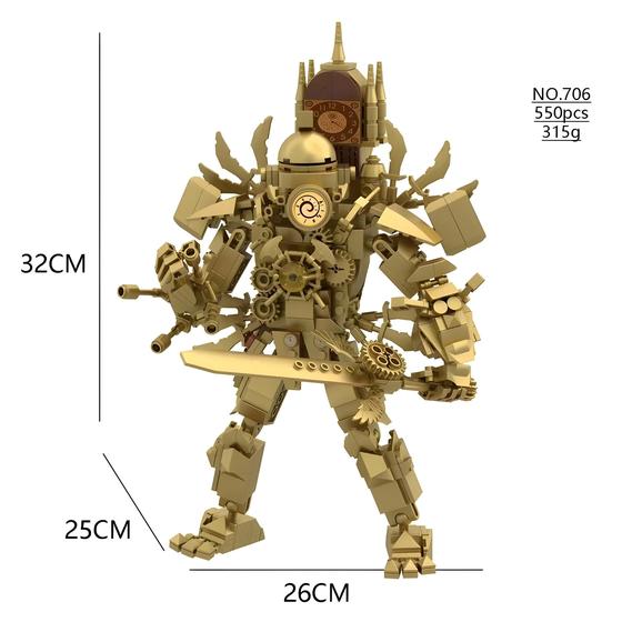 Crianças Halloween Horror Game Skibidi Toilet Building Block Titan ...
